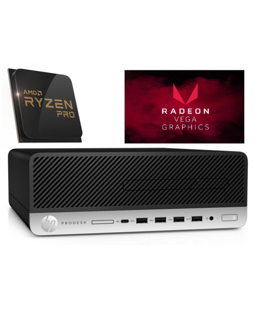 HP Elitedesk 705 G4 SFF AMD Ryzen™5 2400G@3.8GHz|16GB RAM|256GB SSD|AMD ...